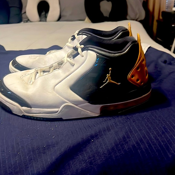 Nike | Shoes | Nike Jordans Im White Black And Gold With A Number 23 On ...